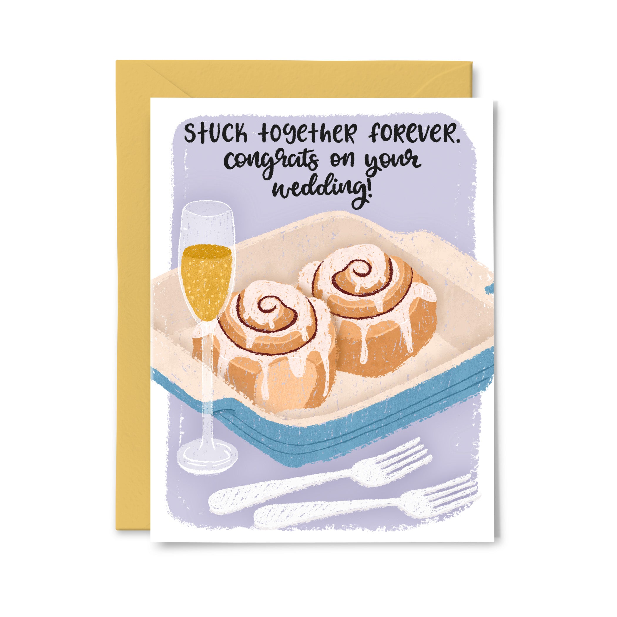 Stuck Together Forever Greeting Card – paperbunnypress