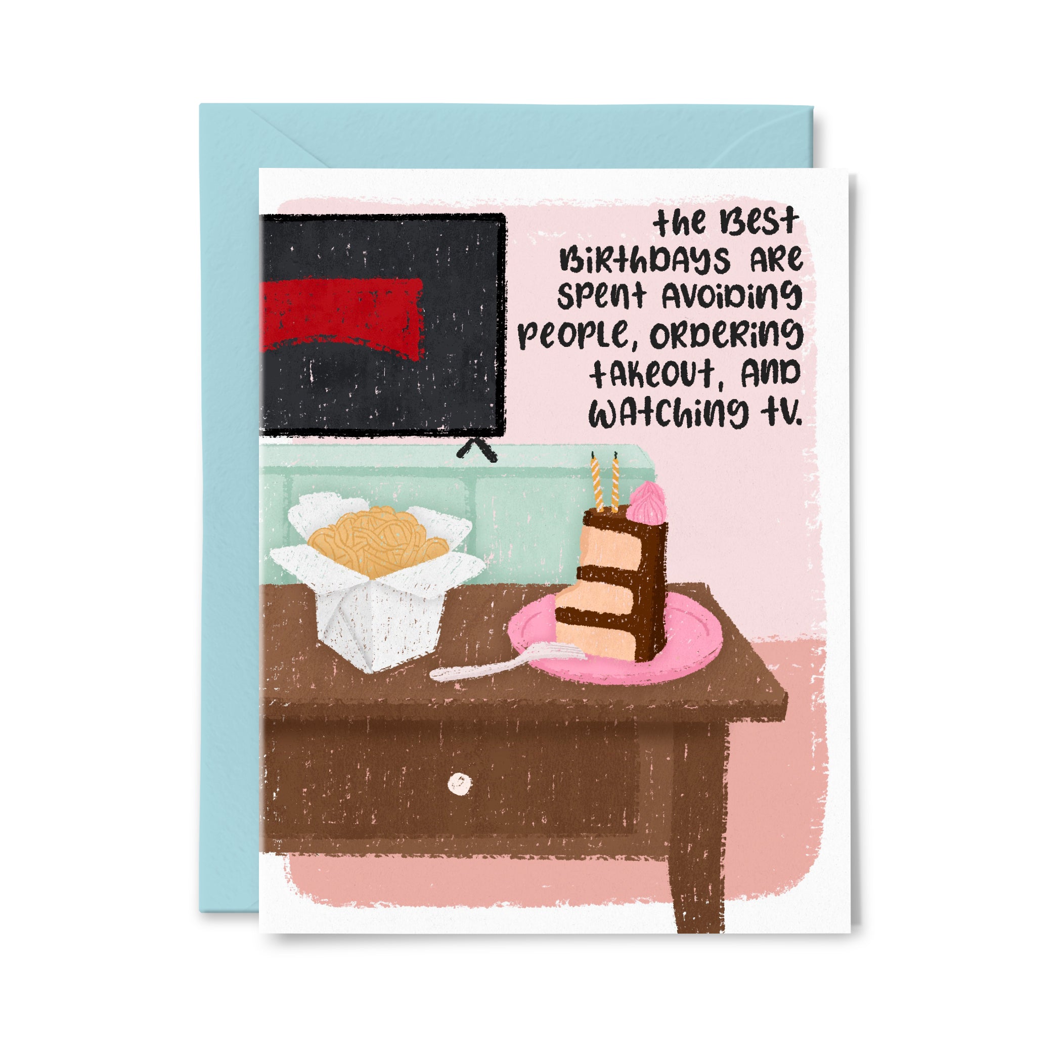 Avoiding People Birthday Greeting Card – paperbunnypress