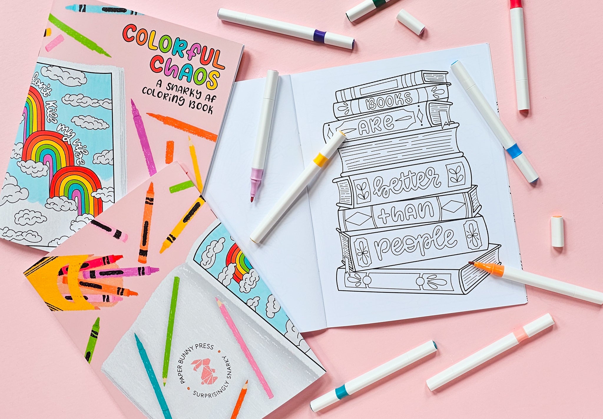 Colorful Chaos, a snarky coloring book – paperbunnypress