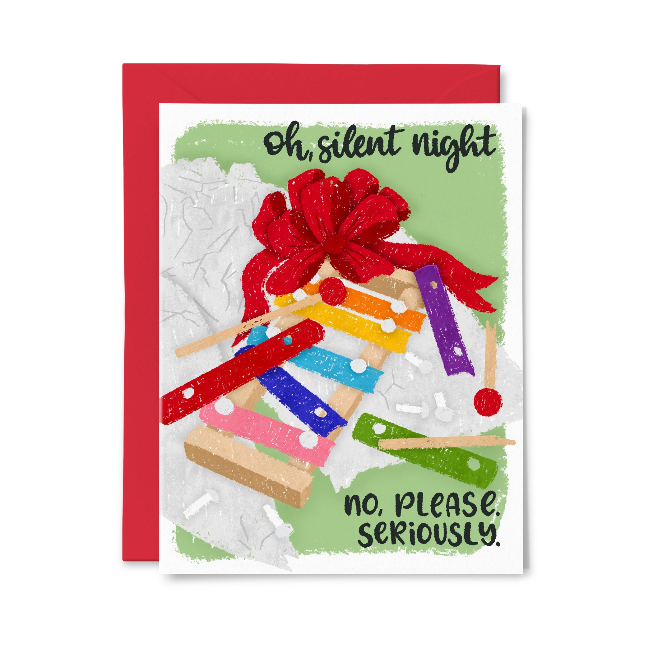 Silent Night Christmas Greeting Card – paperbunnypress