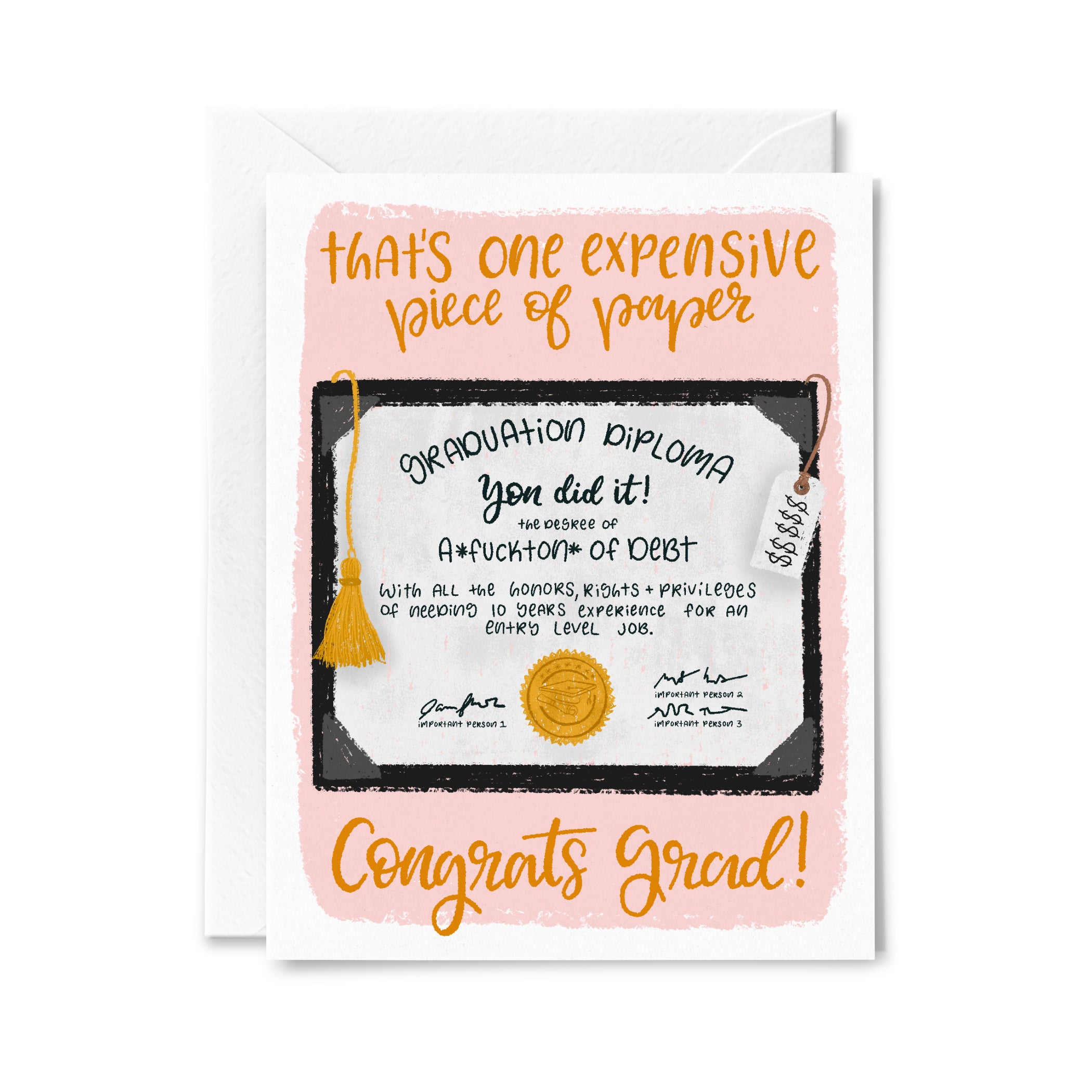 Expensive Piece of Paper Greeting Card – paperbunnypress